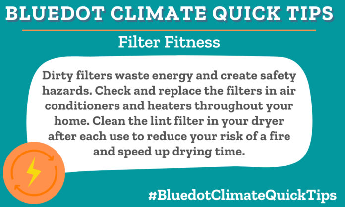 Climate Quick Tip: Filter Fitness - Bluedot Living