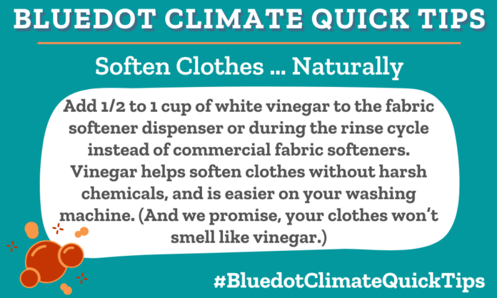 Climate Quick Tip: Soften Clothes … Naturally - Bluedot Living