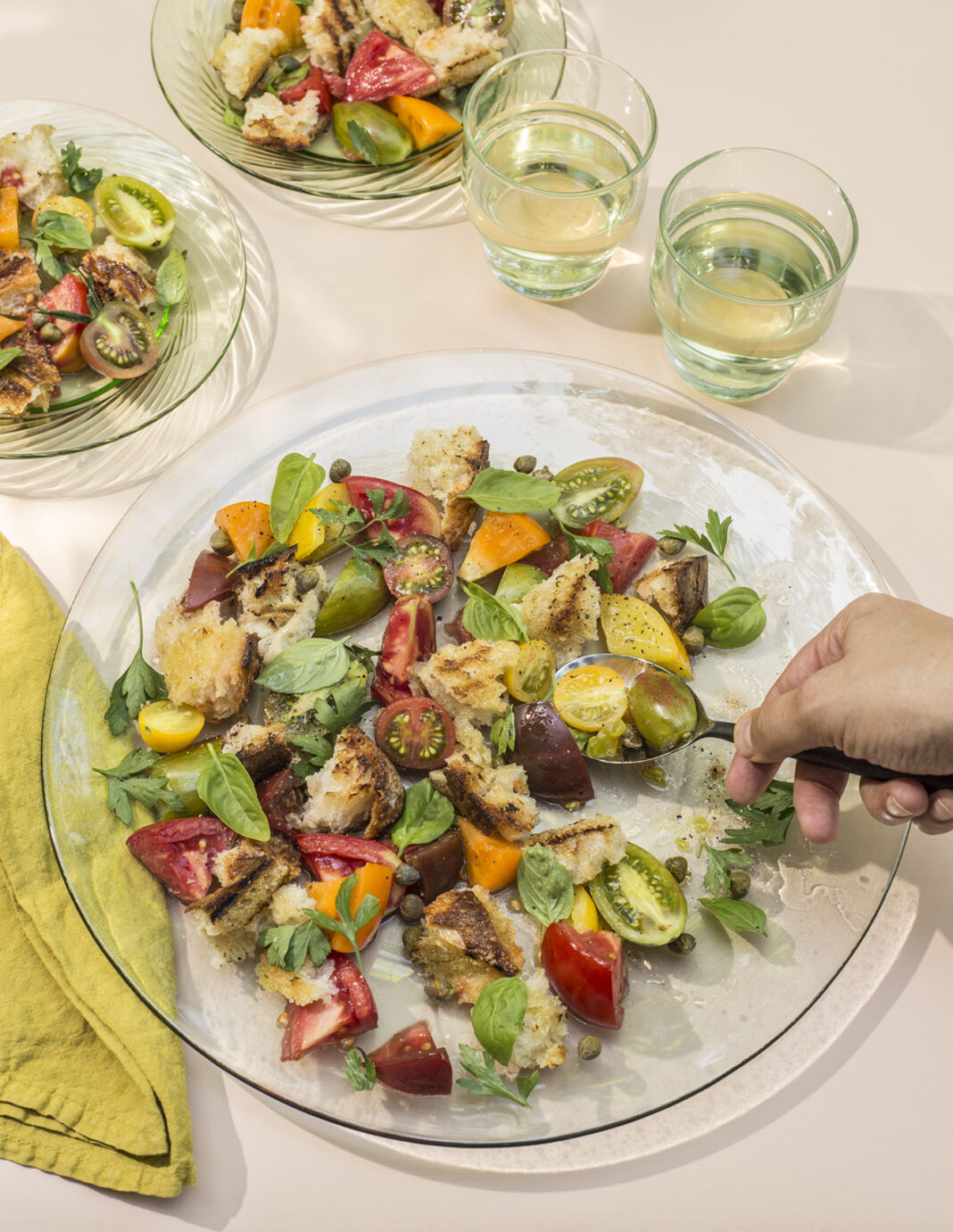 RECIPE: Grilled Sourdough Panzanella with Heirloom Tomatoes and Herbs ...