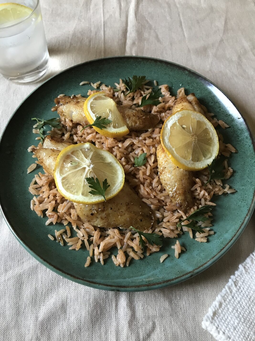 RECIPE: Iraqi Seven-Spiced Fish Over Tomato Rice - Bluedot Living