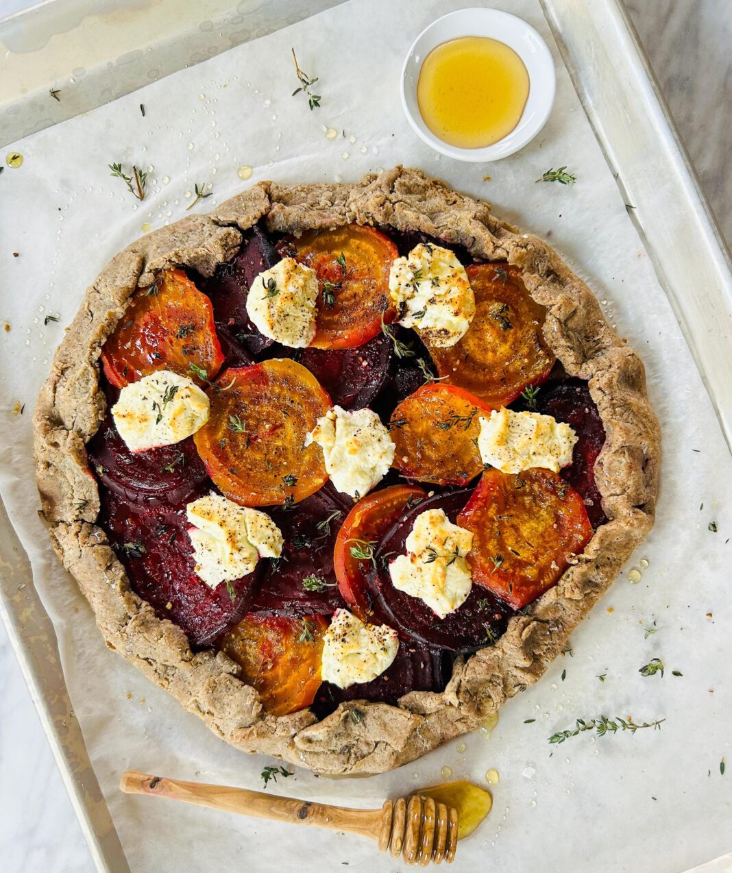 RECIPE: Beet and Chèvre Galette With Buckwheat Crust - Bluedot Living